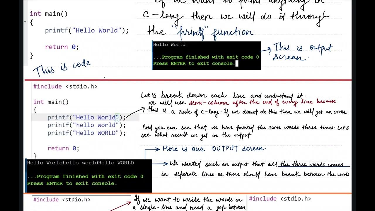 DAY 01 BASICS-IN C - YouTube