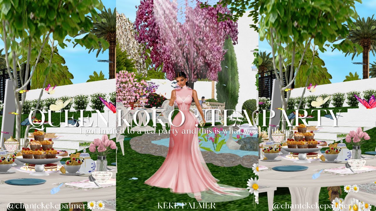 QUEEN KOKO INVITED US OVER FOR A TEA PARTY | BREAKFAST + GETTING READY #imvu - YouTube