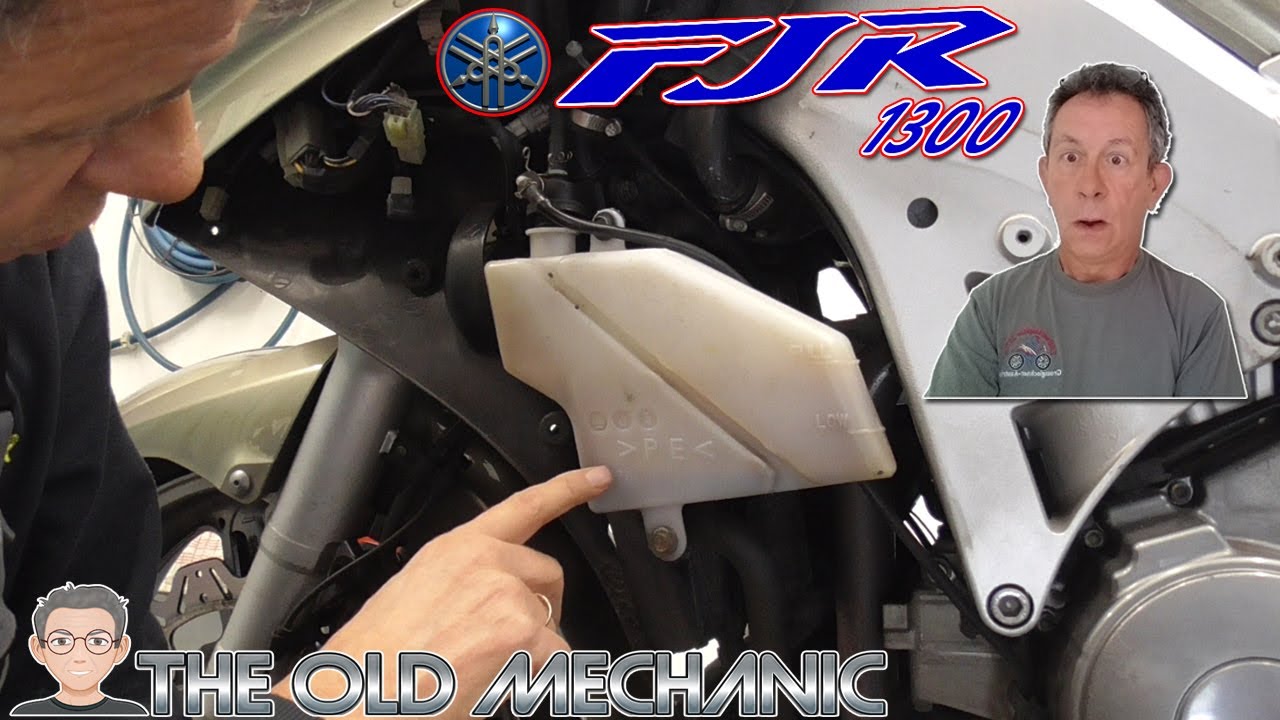 YAMAHA FJR1300 COOLANT RESERVOIR CHECK ! Is THIS EASY..? let me show it ...