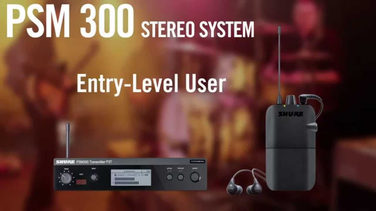 Shure PSM 300 Stereo Personal Monitor System - YouTube