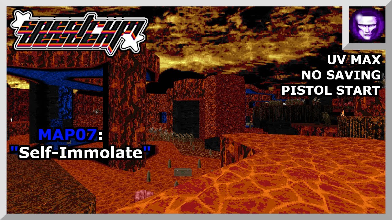 Doom 2 Spectrum Descent UV Max Map07: "Self-Immolate" (3:39) - YouTube
