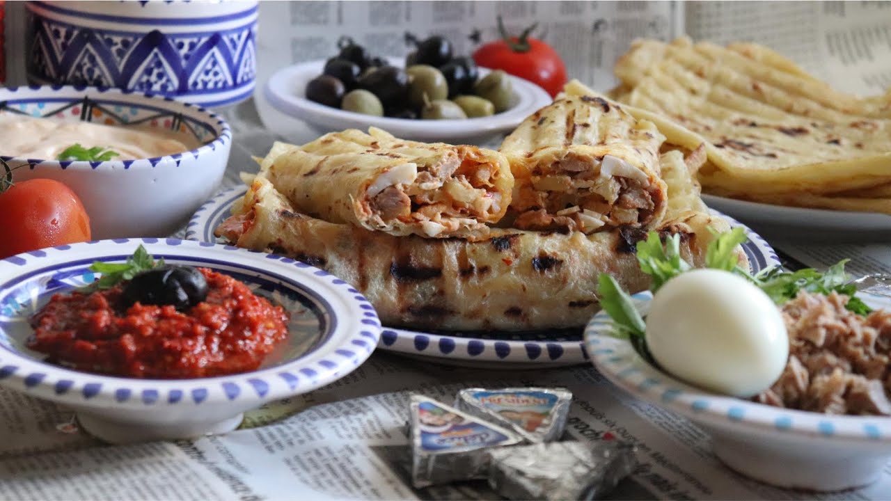 وصفة الملاوي التونسية الزمنيّة Tunisian Mlawi Recipe Recette Mlawi Tunisienne A Lancienne