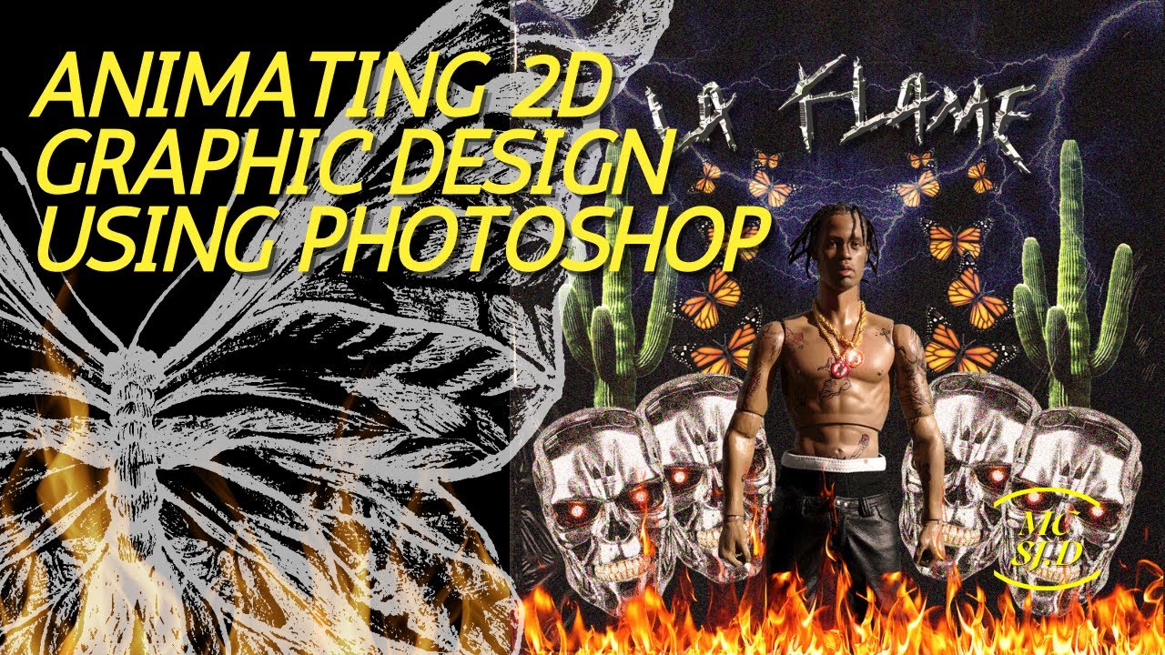 ANIMATING 2D GRAPHIC DESIGN USING PHOTOSHOP | Motion Graphics Step-by ...