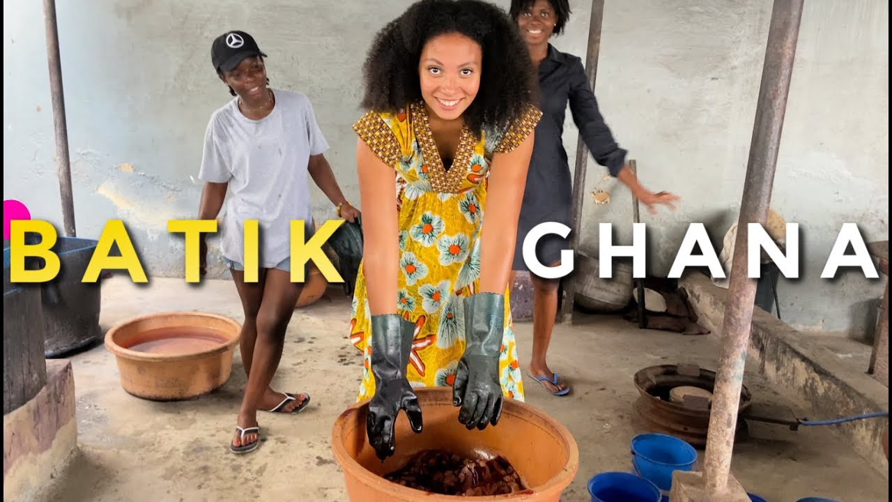 I NEVER KNEW IT WAS MADE LIKE THIS! Making Batik Fabric in Ghana ...