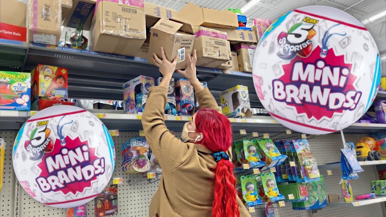 Searching for MINI BRANDS at Walmart - YouTube