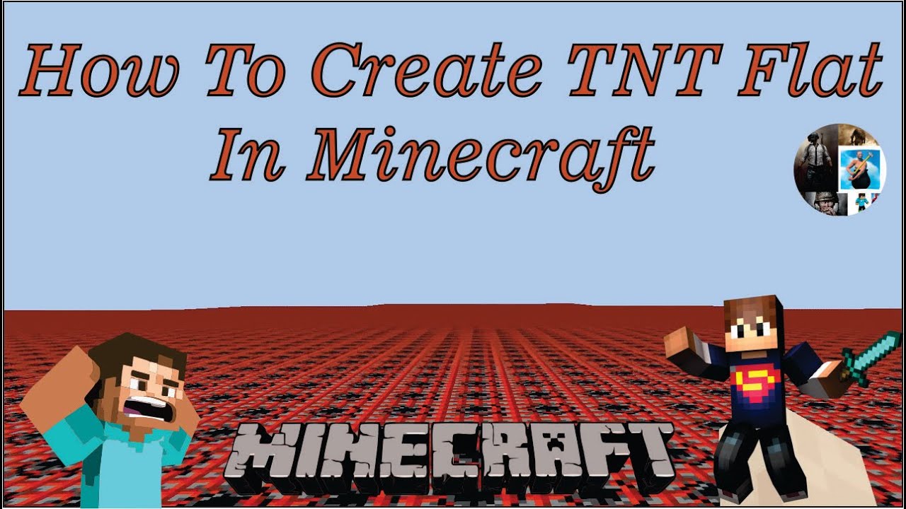 How To Create TNT Flat World In Minecraft|Usman Techno - YouTube