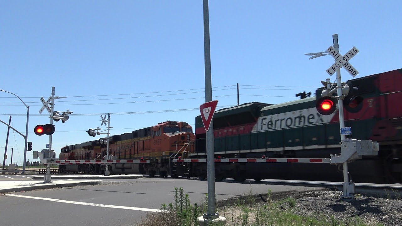 BNSF 6954 Intermodal With Ferromex South, E. Hatch Rd. Railroad ...