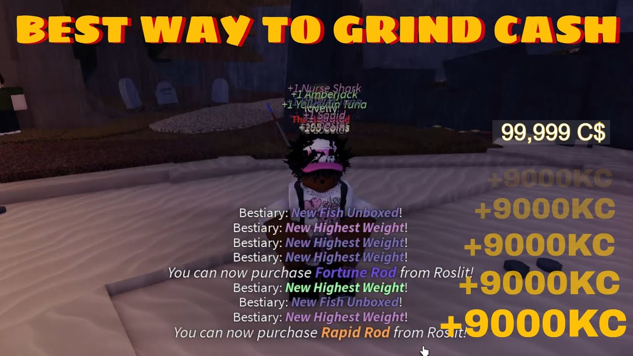 Best Way To Grind Cash In Fisch | Roblox Game Fisch - YouTube