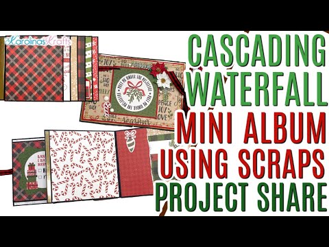 Cascading Mini Album Share Using Scraps, Waterfall Mini Album Project ...