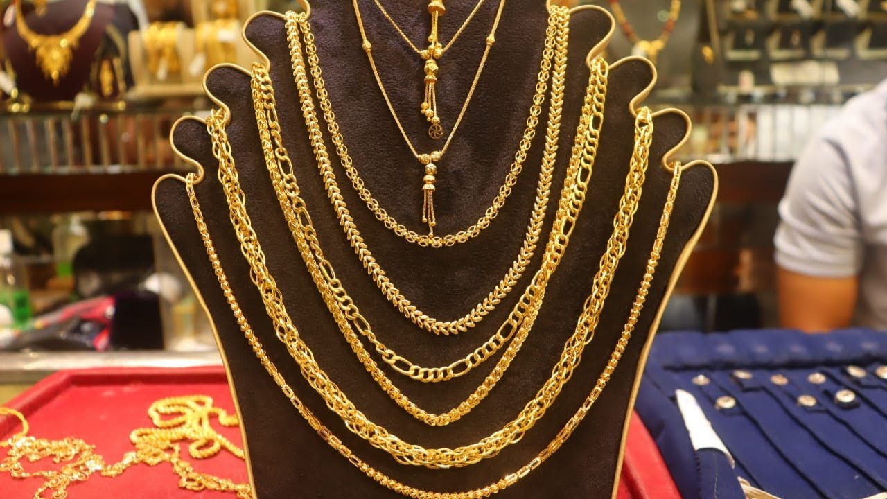 Gold Light Weight Chain From 4Gram With Price| Latest Moff/Dokia Chain ...