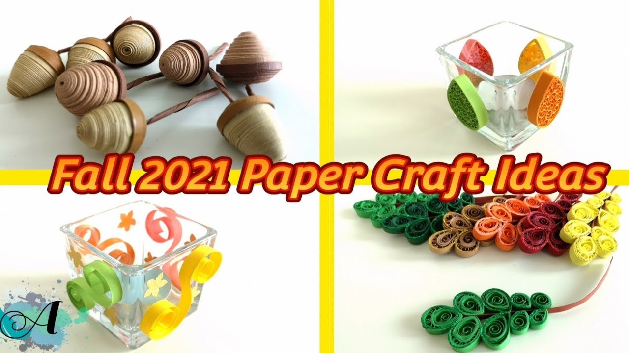 DIY Quilling Ideas for Autumn | Quilling Acorn | Quilling Oak Leaf ...