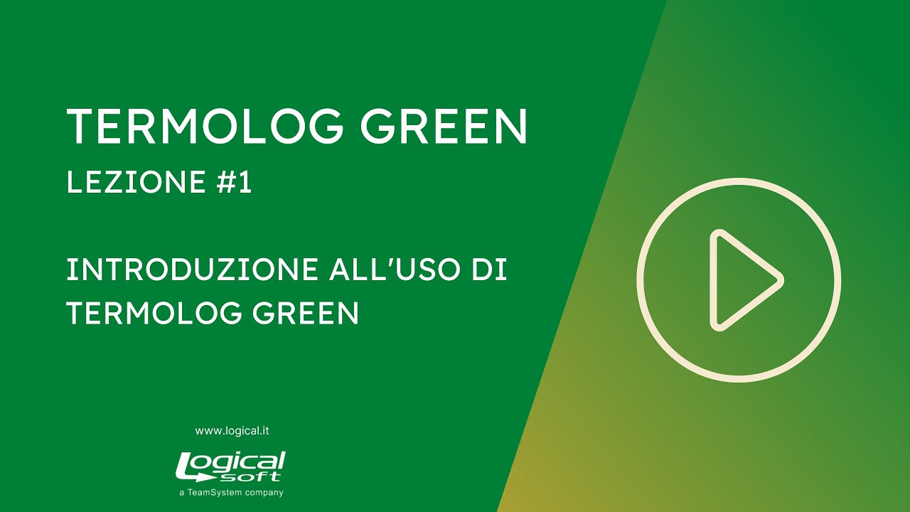 Lezione #1: Introduzione a TERMOLOG GREEN - YouTube