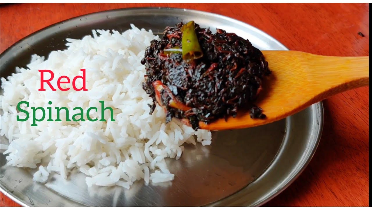 Red Spinach Recipe | Laal Saag Recipe | Laal Saag bhaji | - YouTube