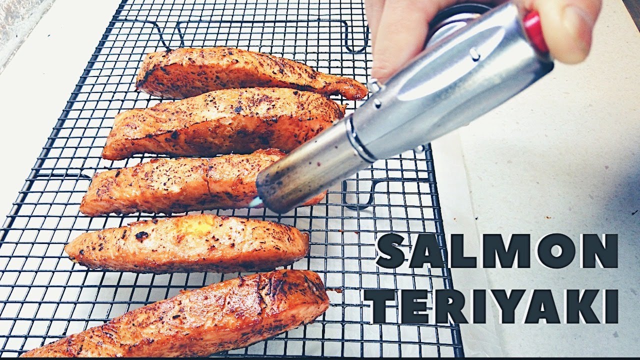 Aburi Salmon Teriyaki I Blow Torched Salmon Fillet I Only 3 Ingredients ...