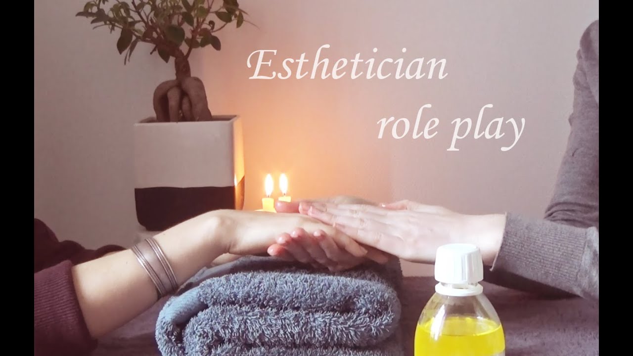 ASMR Esthetician role play soft spoken ♒ Manicure ♒ Hands massage and ...
