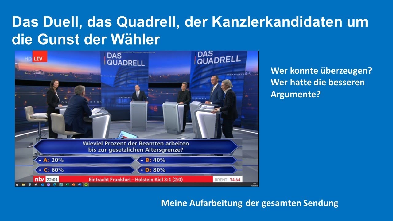 V0140 - Das Quadrell der Kanzlerkandidaten. Meine komplette ...