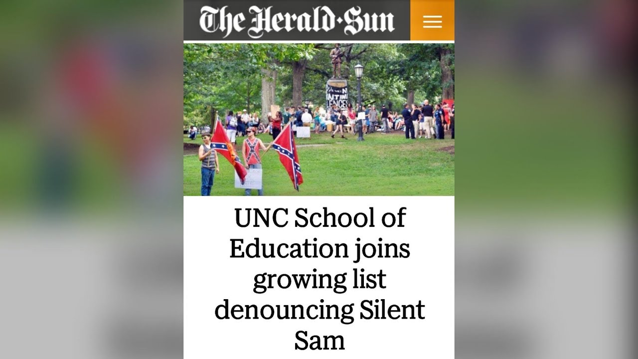 Statements calling for the removal of Silent Sam - YouTube