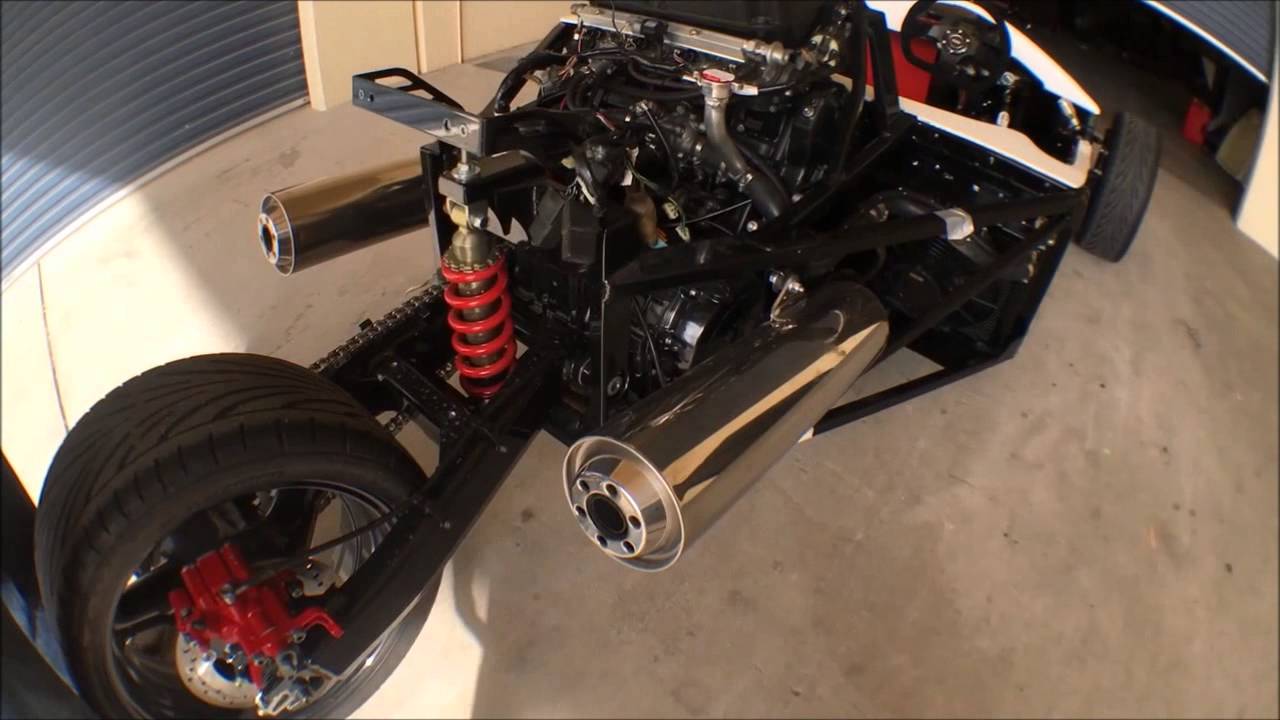 Walk around Tri Pod Generation 2 three wheel car chassis. - YouTube