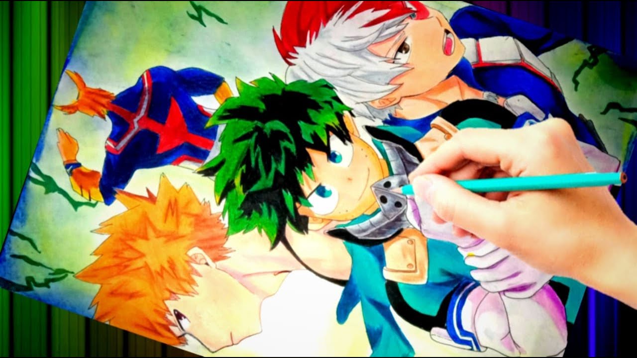 Drawing Deku,Bakugo,Todoroki Speed Drawing | MY HERO ACADEMIA | 僕のヒーロー ...