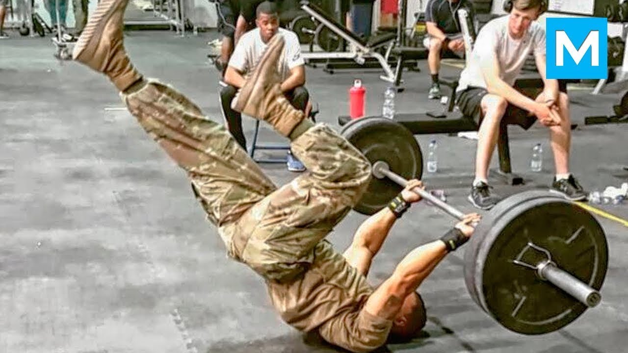 STRONGEST Soldier in Army Gym Diamond Ott Muscle Madness Fitness ...