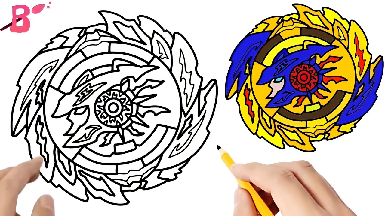 Beyblade Drawing | How to Draw ‪Beyblade Super Hyperion H6 1A-D Xceed ...