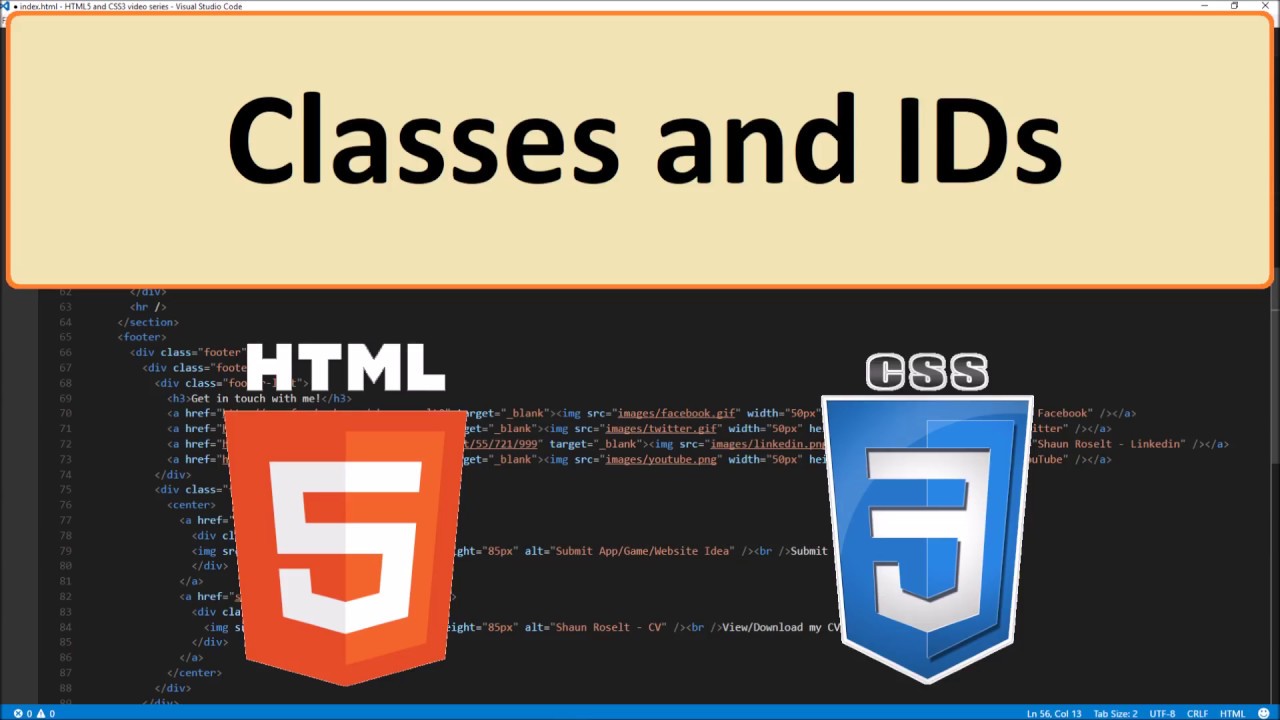 HTML5 and CSS3: 21 - Classes and IDs - YouTube
