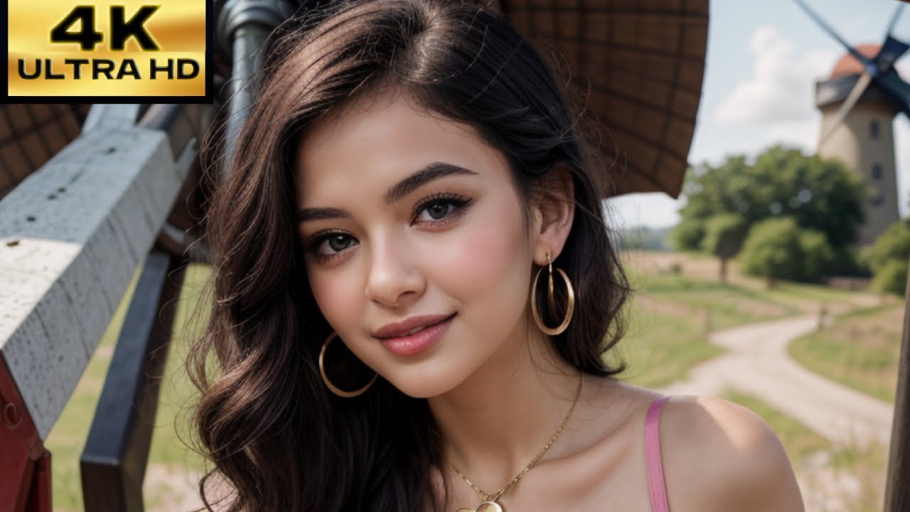 Windswept Wonders: A Moment by the Hilltop Windmill - YouTube