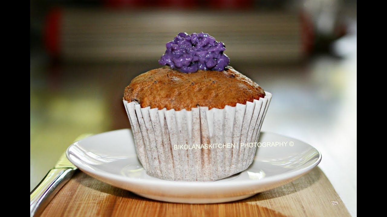 HOW TO MAKE UBE MUFFINS - YouTube