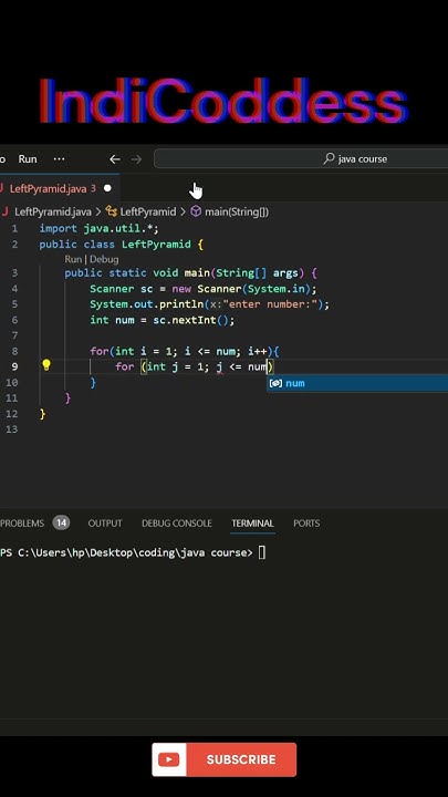 Q21print Side Pyramid Pattern Injava Programmingbasics Javatutorial Coding Programming