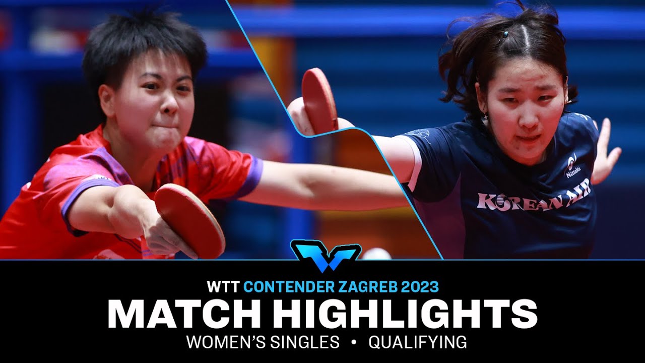 Lee Eunhye vs Goi Rui Xuan | WS Qual | WTT Contender Zagreb 2023 - YouTube
