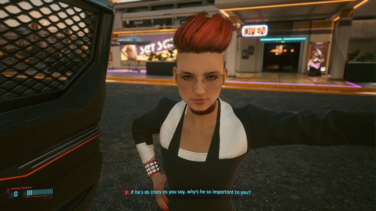 Cyberpunk 2077 What happens when you take Rachel's money - YouTube