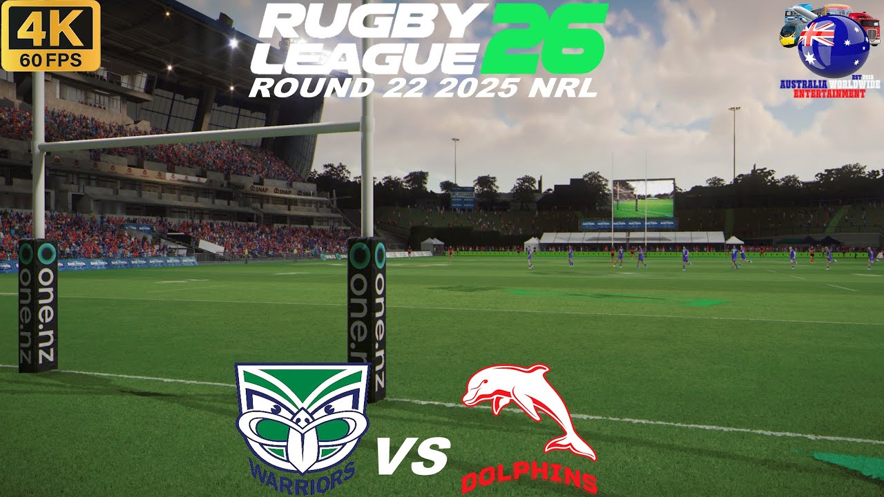 NZ Warriors VS Dolphins Round 22 1/8/25 - Rugby League 26 # ...
