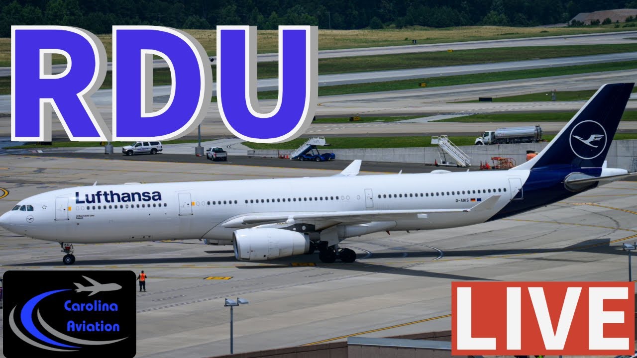 🔴LIVE PLANE SPOTTING FROM: RDU RALEIGH DURHAM INT🔴 - YouTube
