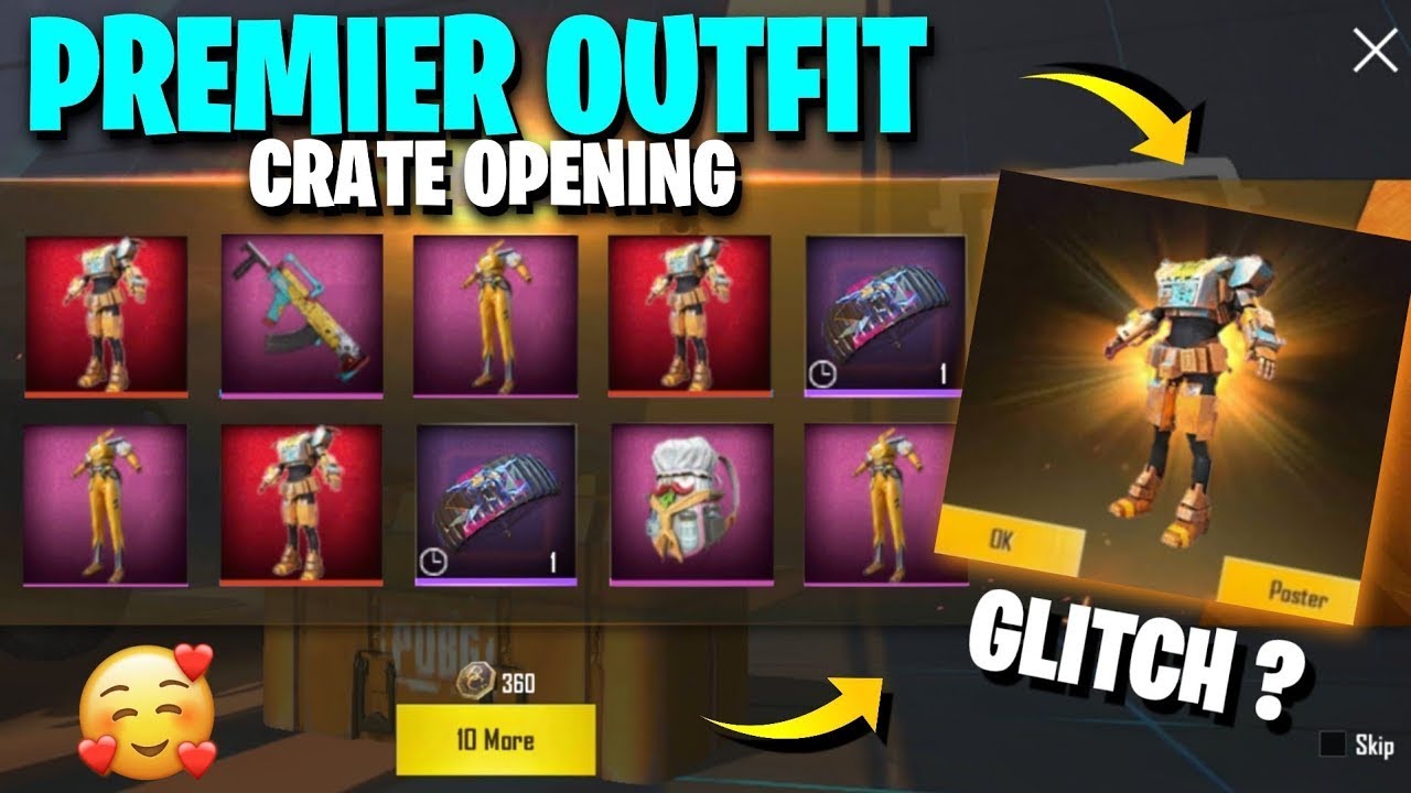 PREMIER CRATE OPENING IN PUBG MOBILE || 70 CRATES OOPENING || CRATE ...