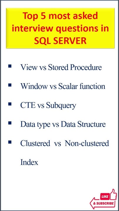Sql Server Interview Questions Backenddeveloper Dataanalytics Dataengineers Sqlserver