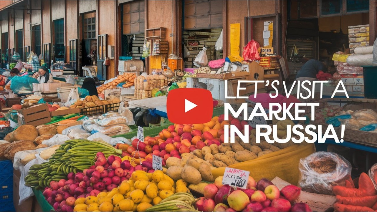 Stroll Through a Russian Market: Fresh Finds & Prices - YouTube