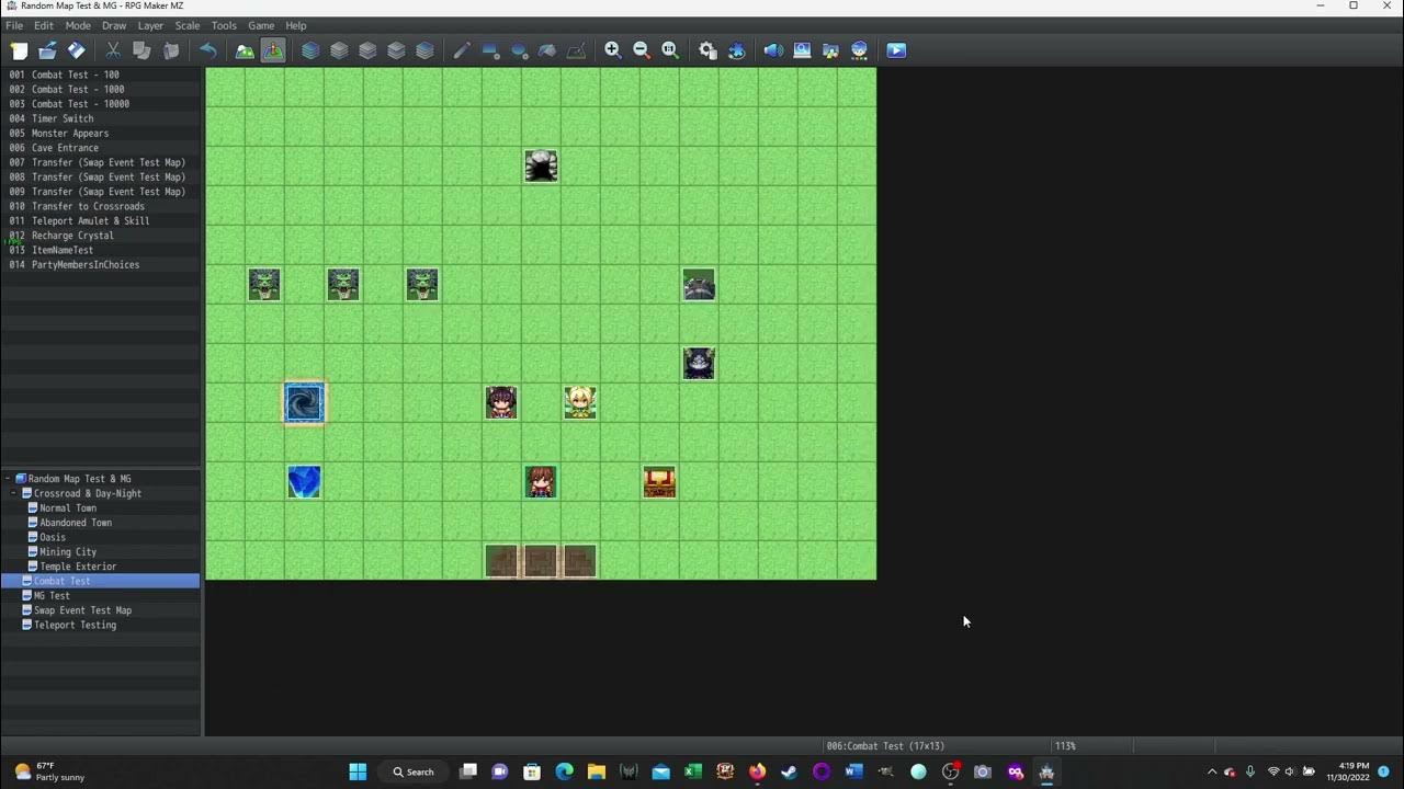 RPG Maker MZ Tutorial: Player Controlled Set/Return to Portal 3 - Player Names the Multiple ...