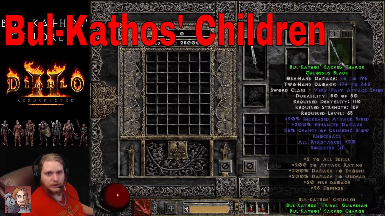 Hyped For D2R - Bul Kathos' Children Set - YouTube