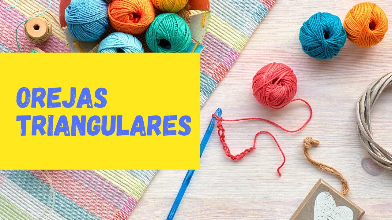 Orejas Triangulares para Amigurumi - YouTube