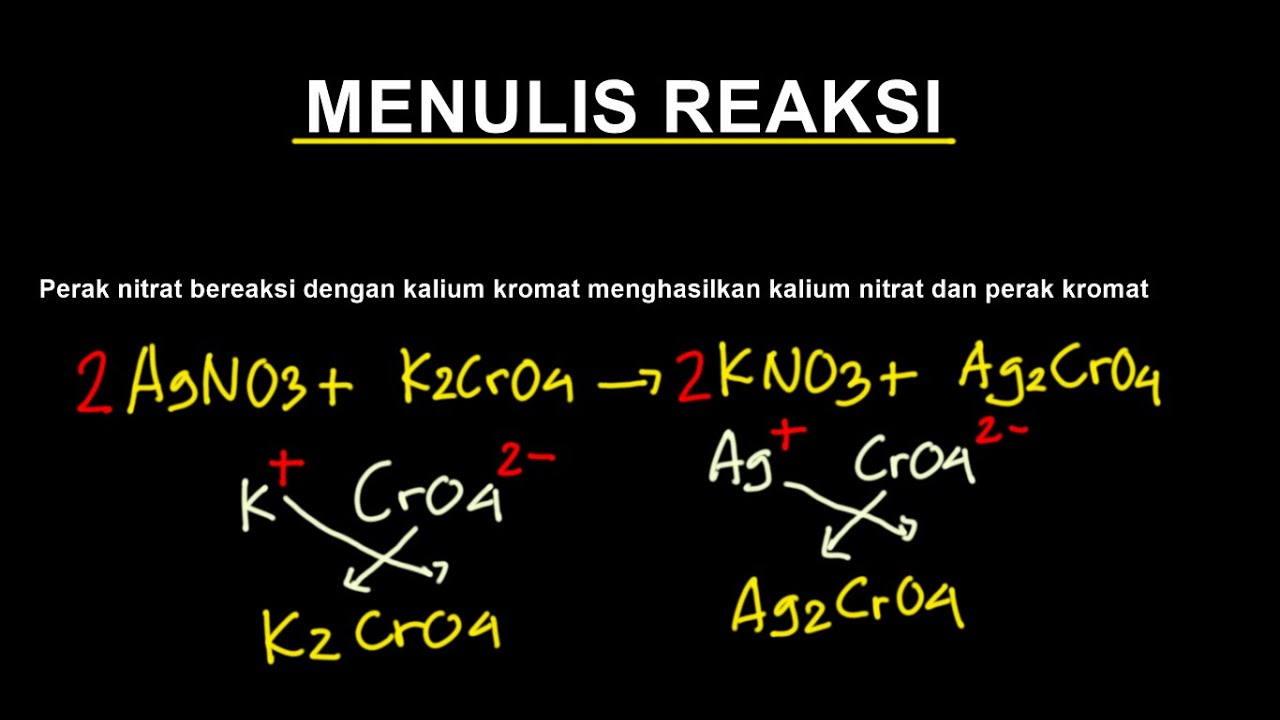 CARA MENULIS REAKSI KIMIA - YouTube