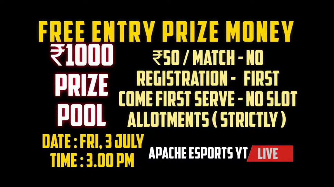 ₹1000 PRIZE POOL MATCH ₹50 Per WWCD🎮 | ️ | #YEAH BOY ️ - YouTube