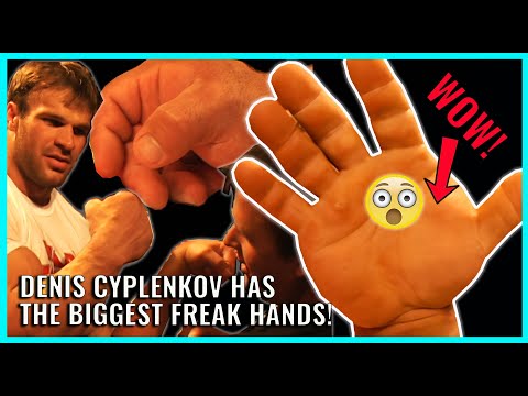 Denis Cyplenkov has the biggest FREAK HANDS I ever saw (with John Brzenk)