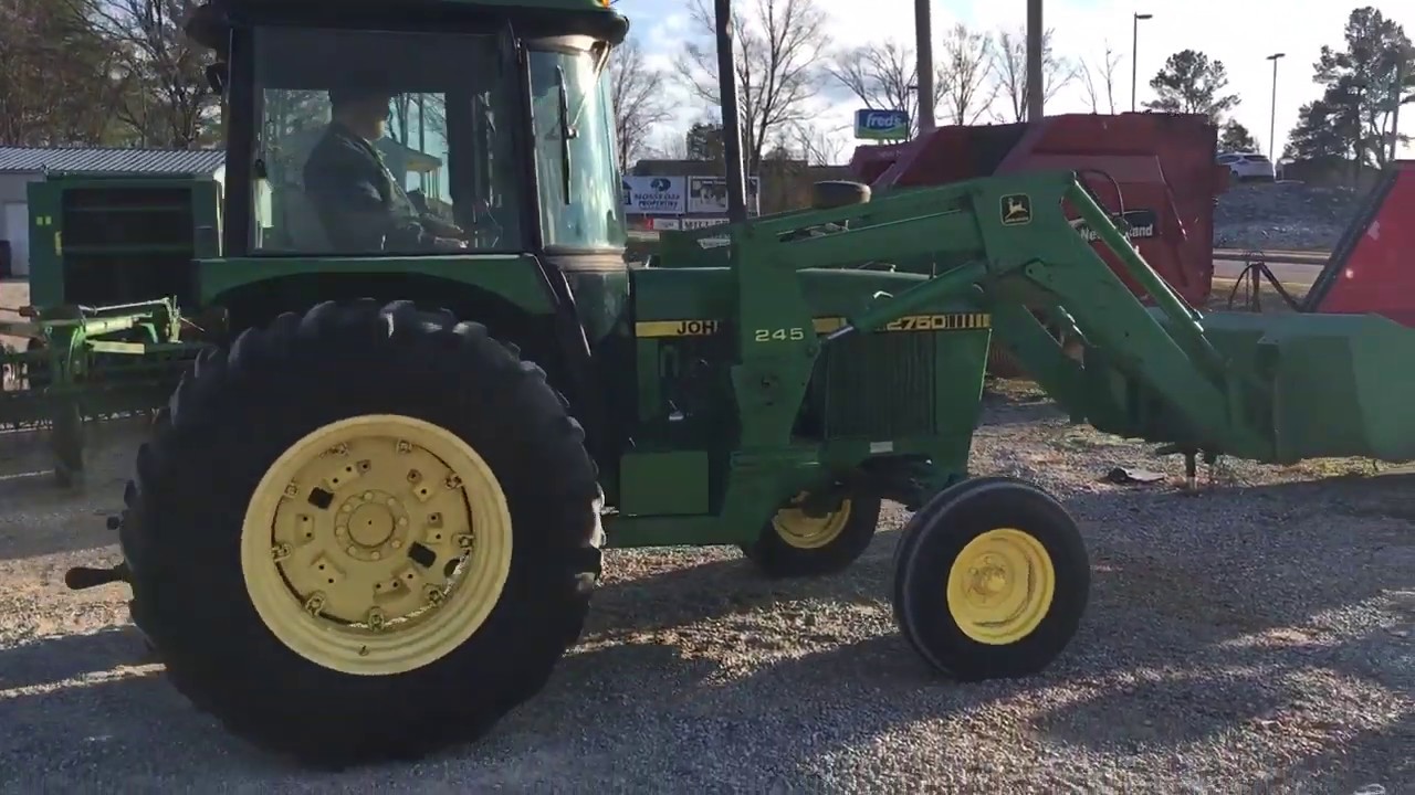 SOLD---John Deere 2750 Cab Tractor with John Deere 245 Loader & Bucket ...