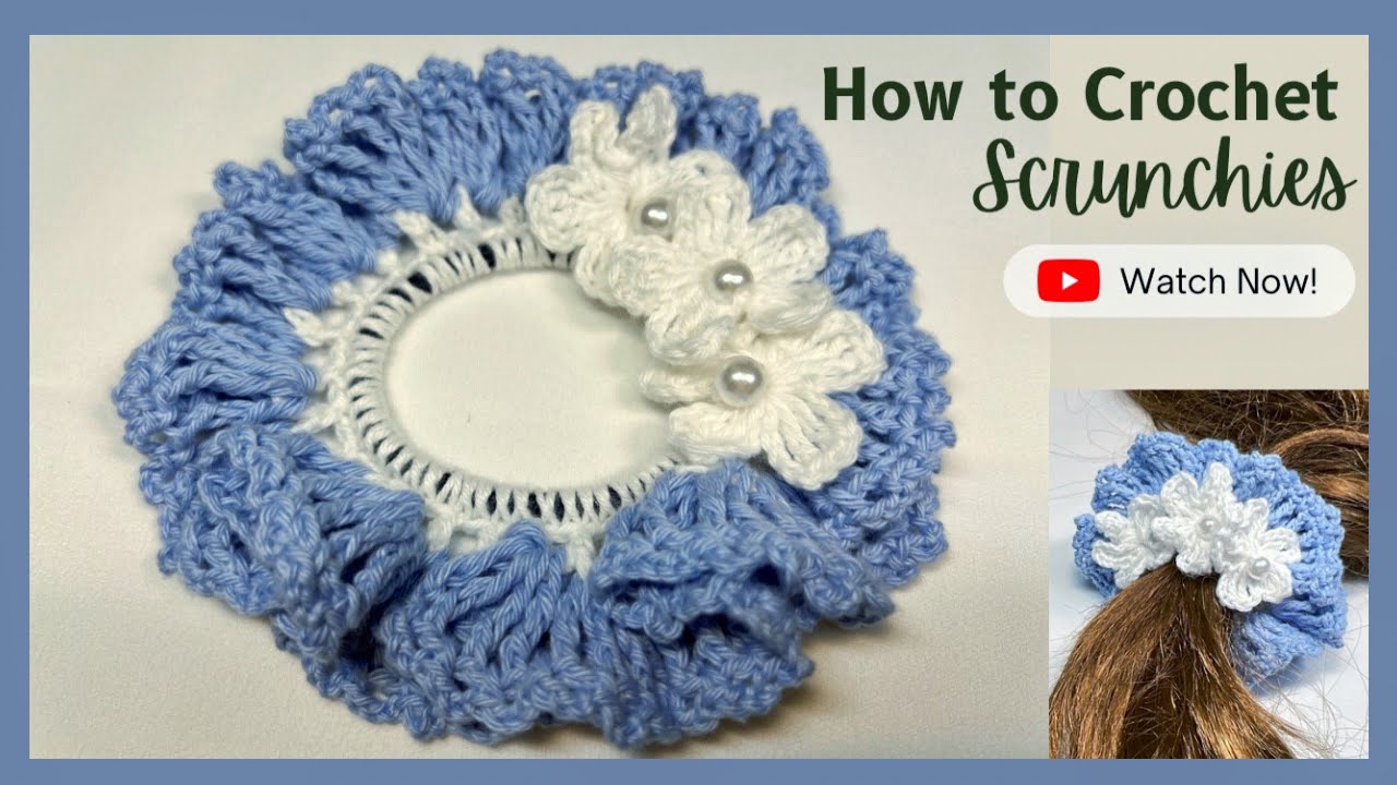 DIY Crochet Scrunchies | Easy Crochet scrunchies Tutorial | Crochet ...