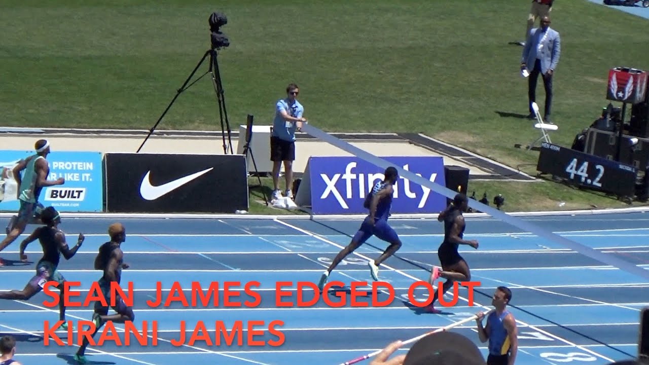 WOW!! Sean Bailey reeled in Kirani James to win the mens 400m at the LA ...