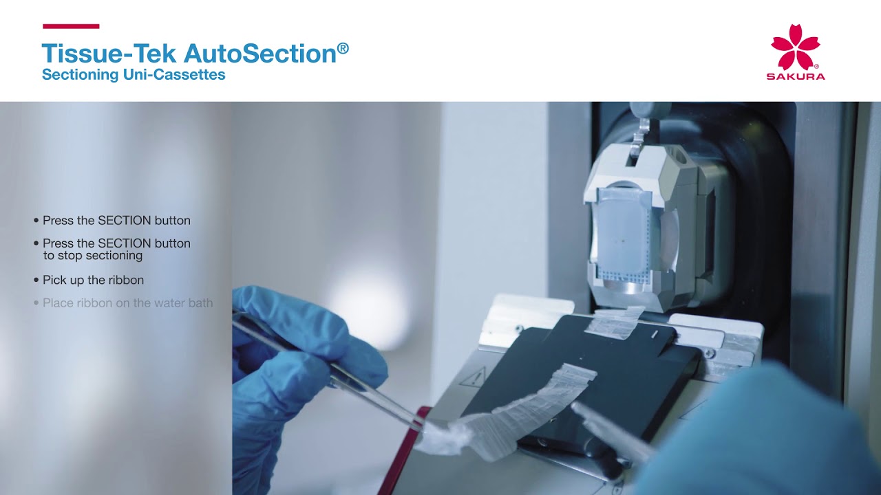 Tissue-Tek AutoSection® - Sectioning Uni Cassettes Tutorial - YouTube
