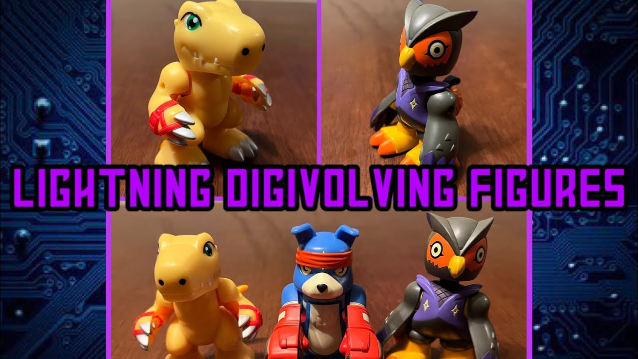 Digimon Data Squad - Lightning Digivolving Figures “Review” - YouTube