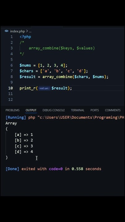 Creating An Associative Array With Arraycombine Coding Programming Phpdeveloper Php
