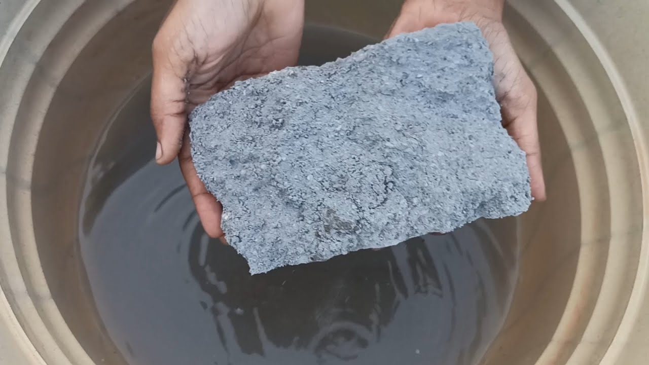 Gritty cementsand crumbling water #purecement #satisfying #reddirt # ...