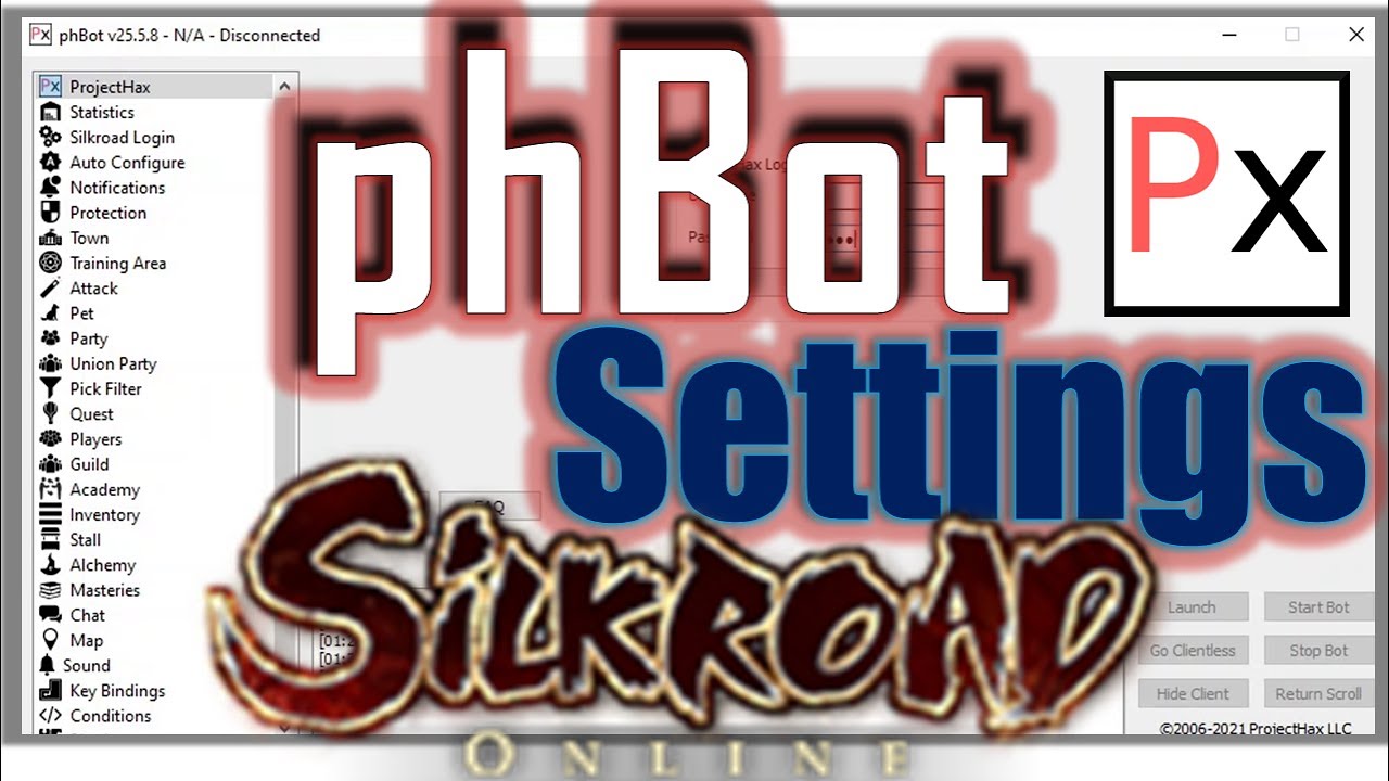 Silkroad Online How to configure PHBot - YouTube
